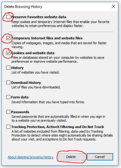 Clearing Cache (Internet Explorer) – MiiiA Support
